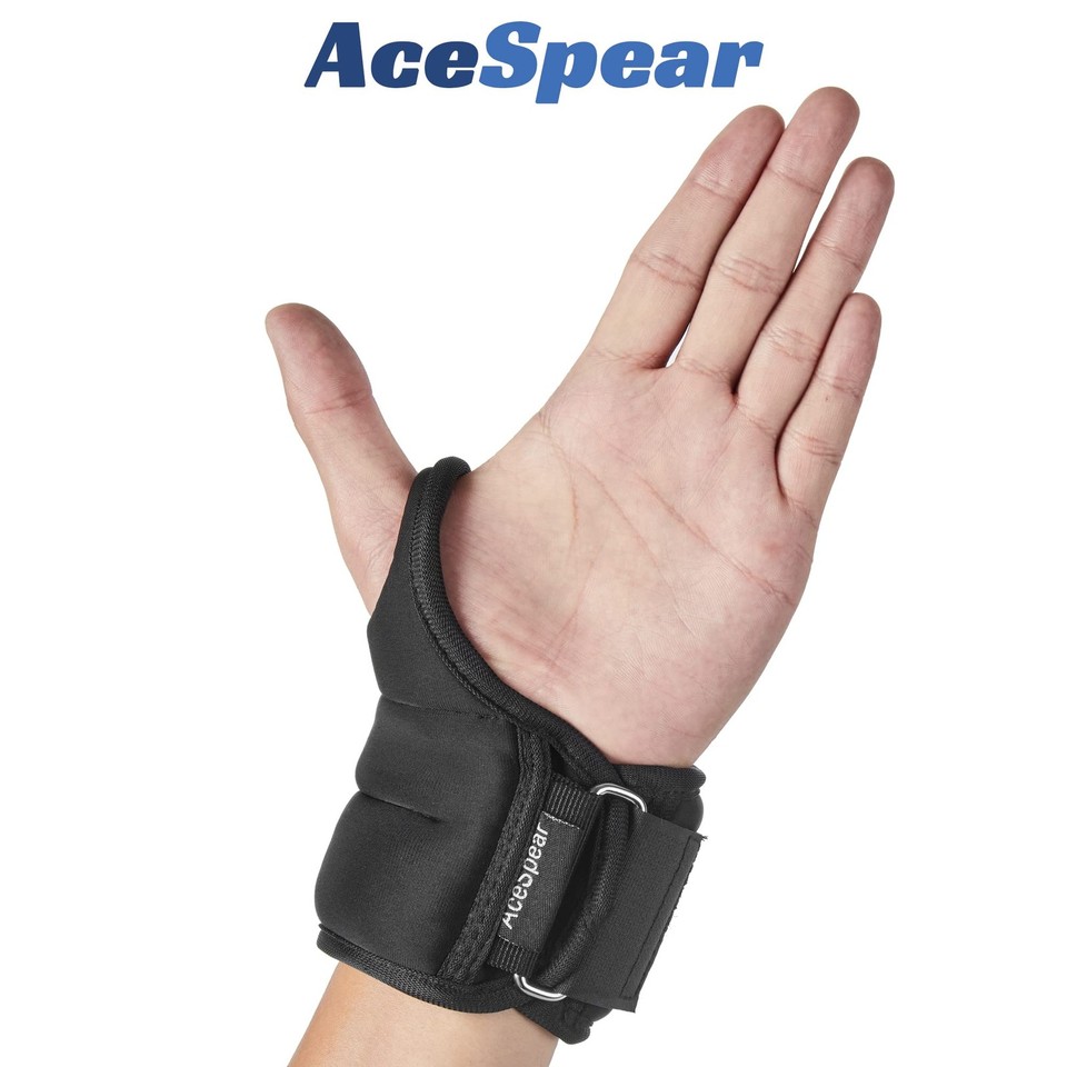AceSpear Wrist Weights with Thumb Loops Lock for Men Women 1lb*2 2lbs*2 ...