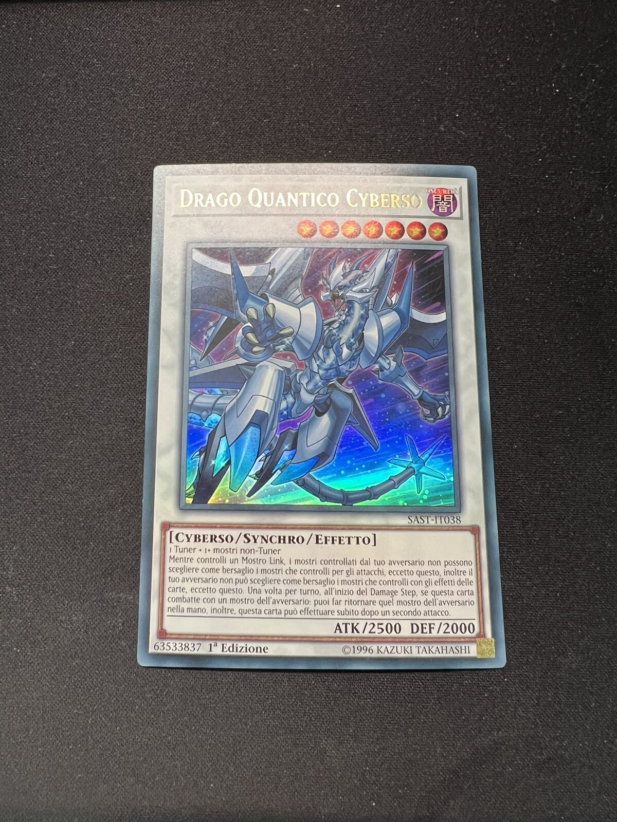 Italian Yugioh Cyberse Quantum Dragon SAST-EN038 Ultra Rare | eBay