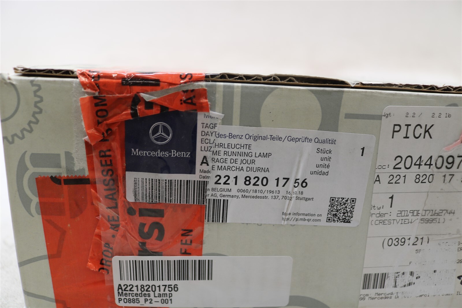 NEW Genuine OEM Mercedes-Benz DRL Daytime Running Lamp LED Left ...