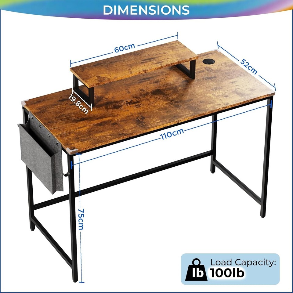 Computer Workbench Table Home Office Study Computer table Desk For ...