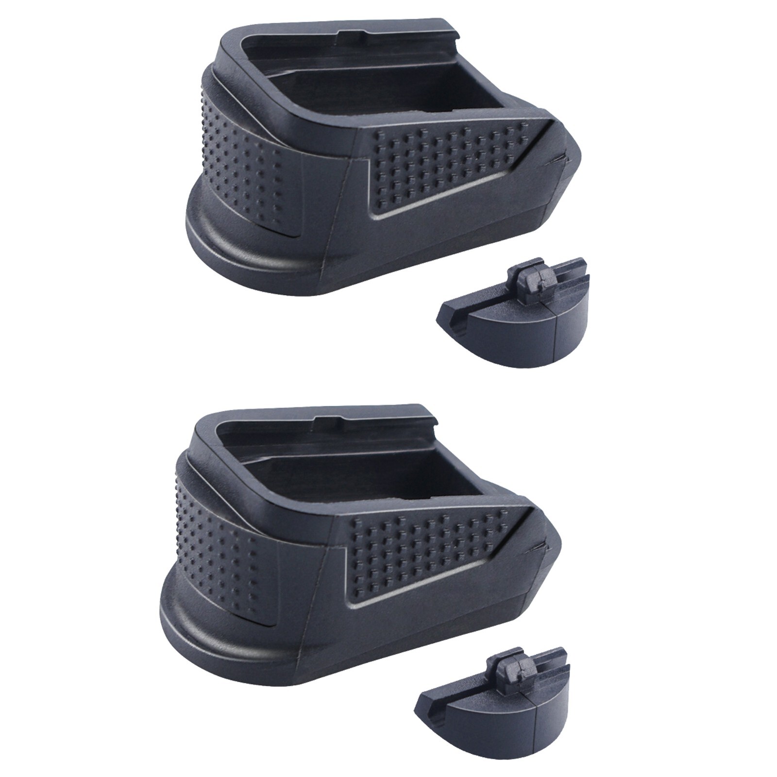 2PK Extended Grip Plate Magazine Pad for Glockk G26 G27 G33 Gen 4/Gen 5 ...