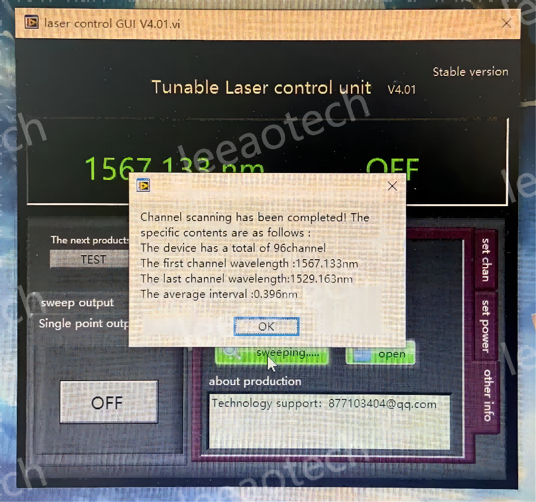 96CH Emcore Wavelength Tunable Laser Narrow-Linewidth ITLA 6-14.5dBm ...