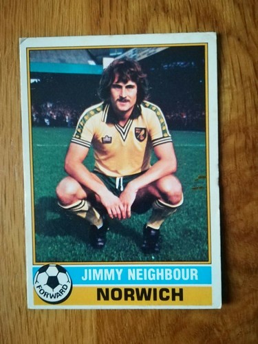 Topps Red Back Football Cards 1977 #186 Jimmy Neighbour - Norwich City ...