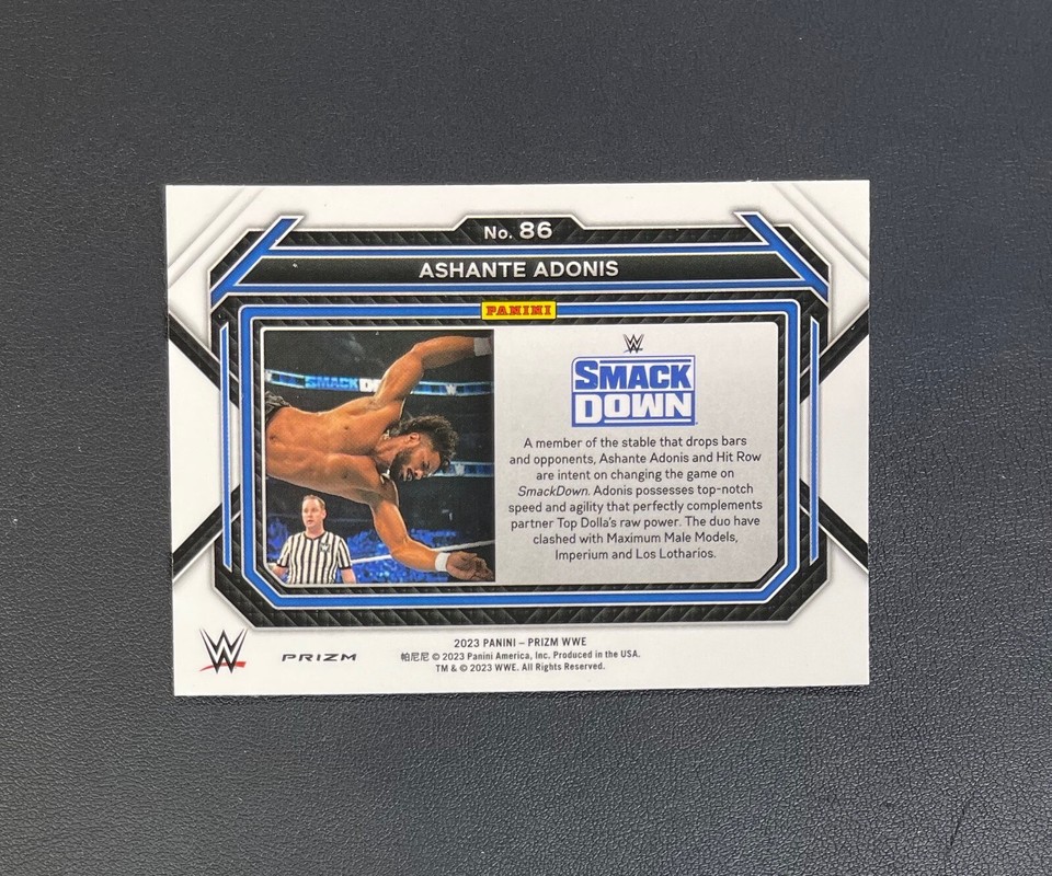 FB34 - 2023 Panini Prizm WWE ASHANTE ADONIS Silver | eBay