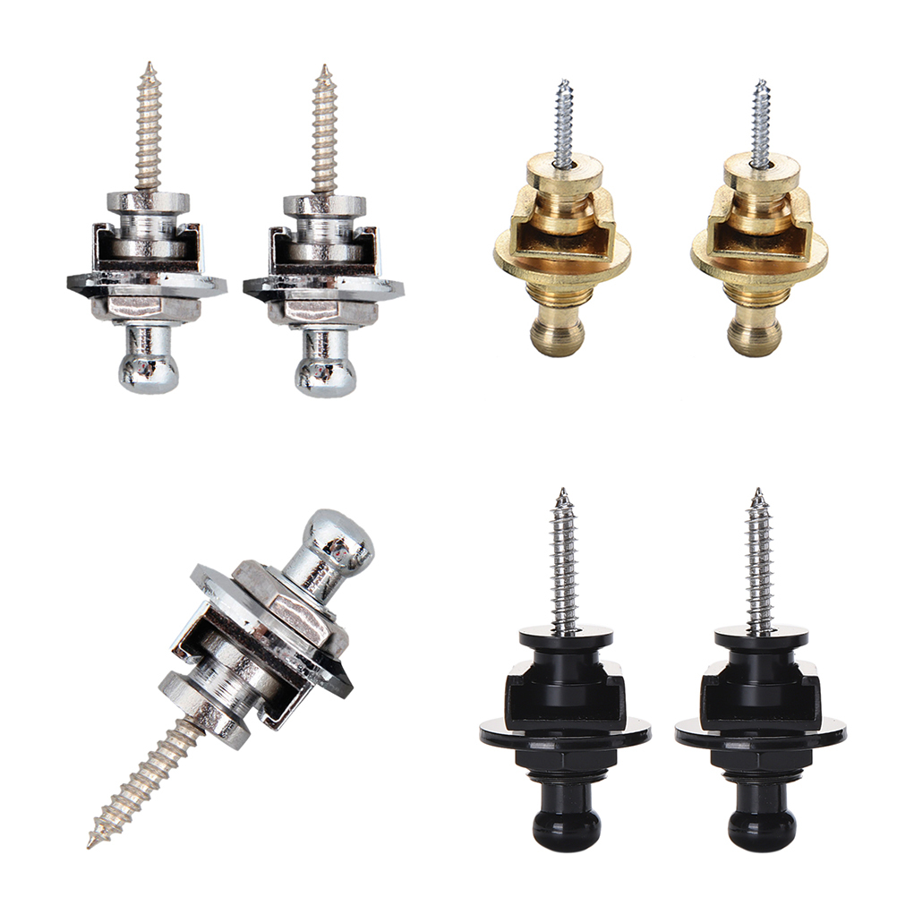 2x Schaller Style Straplocks Electric Acoustic Guitar Bass Strap Locks ...