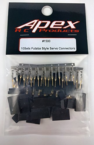 10 Sets Futaba J Style Servo Connector Plugs Male / Female Pair 1500 ...
