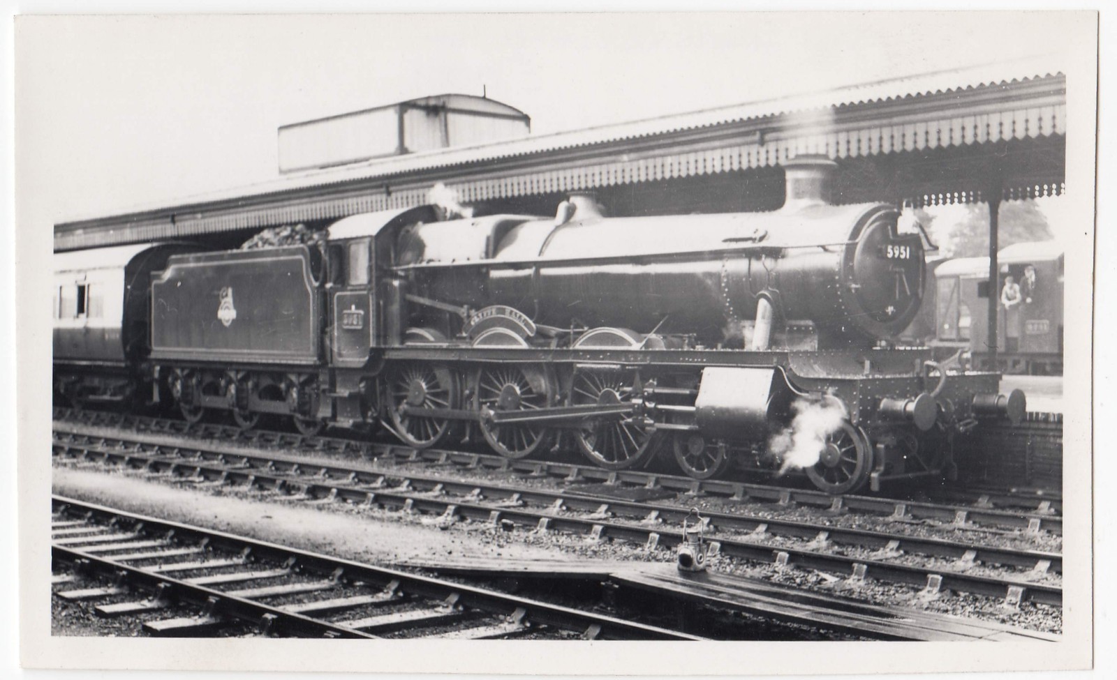 Class 4900 No 5951 4-6-0 Loco At Gloucester Central 1954 PC size BW ...