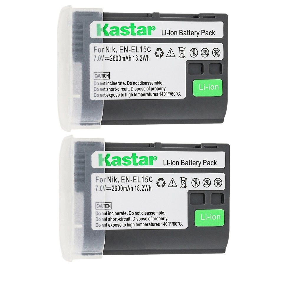 Kastar EN-EL15C ENEL15C Battery Pack Replacement for Nikon Zf ...