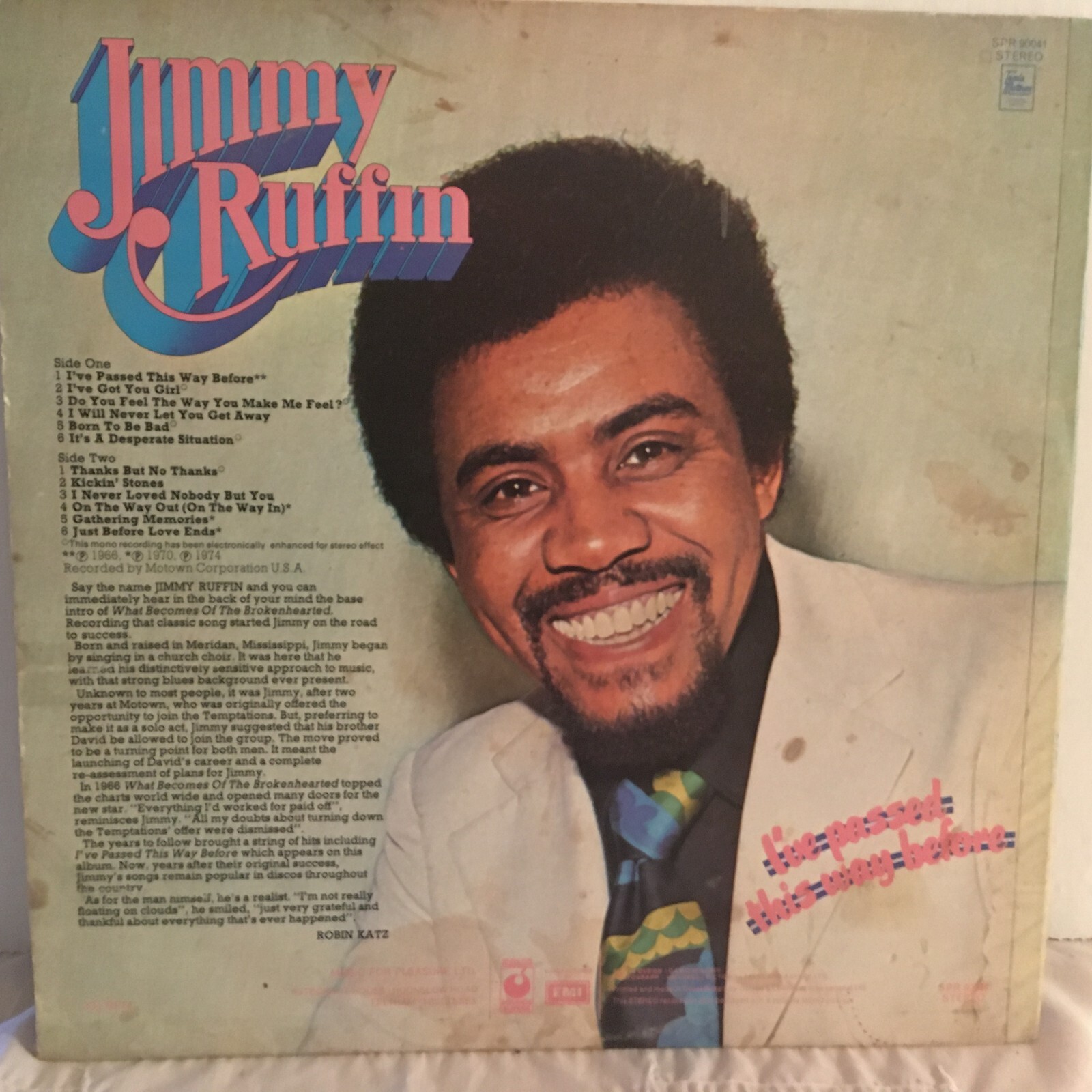 JIMMY RUFFIN LP I,VE PASSED THIS WAY BEFORE | eBay