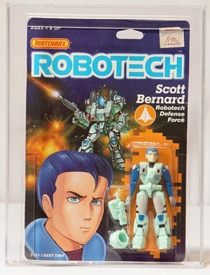 CAS Graded Matchbox Robotech Scott Bernard Vintage Action Figure 1985 ...