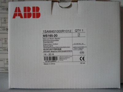1PC New ABB MS165-20 1SAM451000R1012 14-20A Manual Motor Starter Brand ...