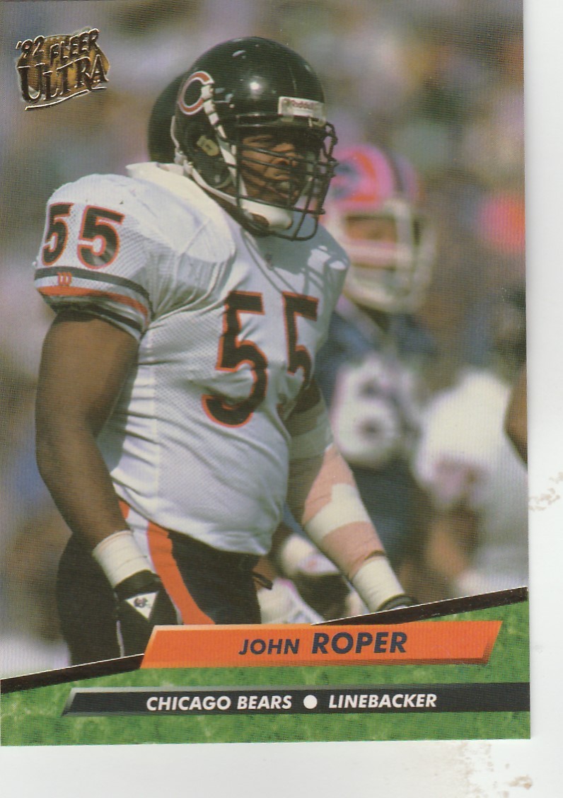 FREE SHIPPING-MINT-1992 Fleer Ultra #47 John Roper Chicago Bears ...