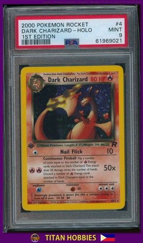 2000 Pokemon Rocket 1st EDITION HOLO #4 Dark Charizard HOLO 1st Edition ...