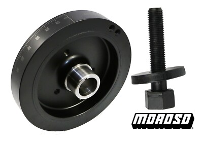 8" 350 SB Chevy Harmonic Balancer Damper SBC Internal Balance W/ Moroso ...