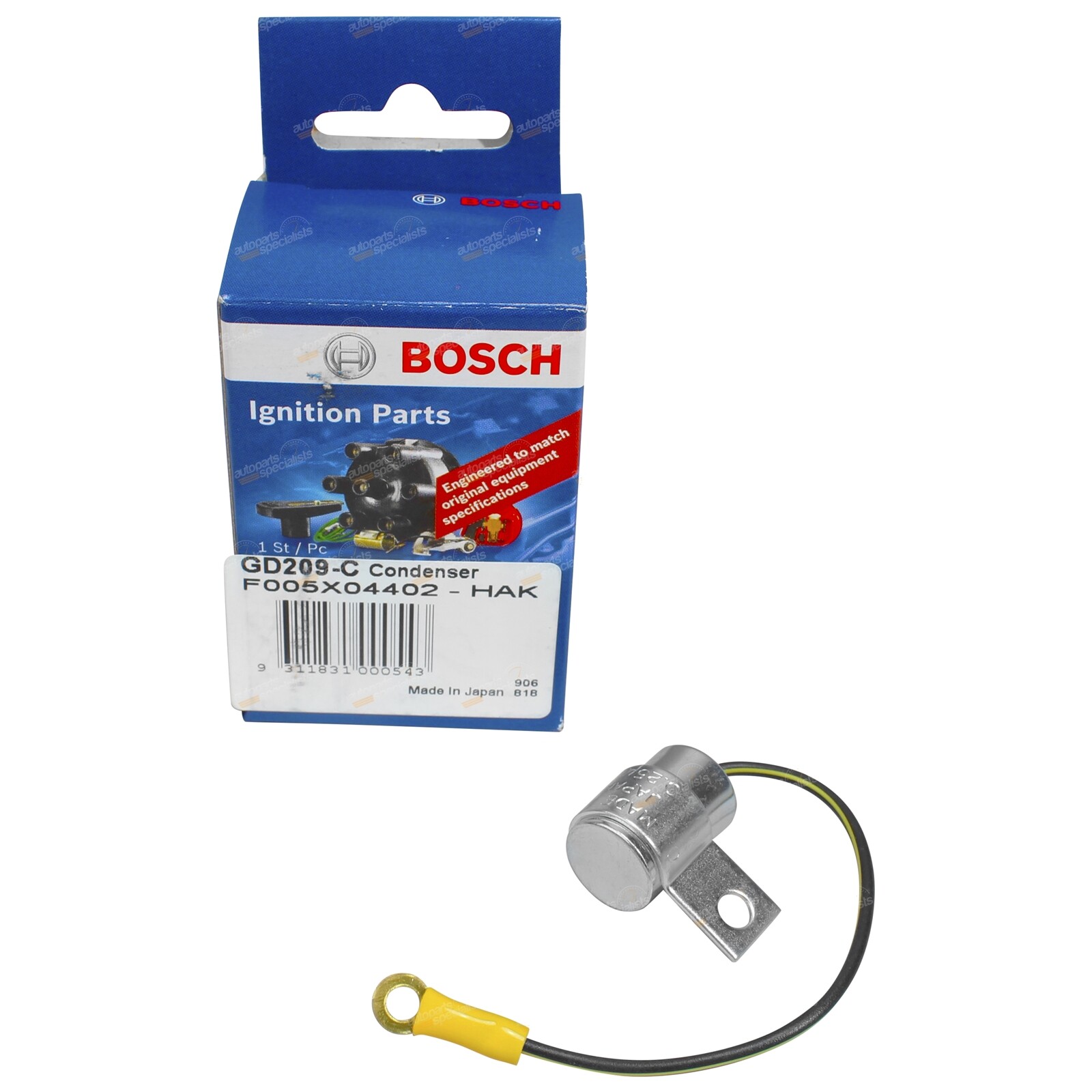 Bosch Ignition Condenser for Toyota Hiace YH53 YH73 4cyl 2.2L 4Y-C 1986 ...
