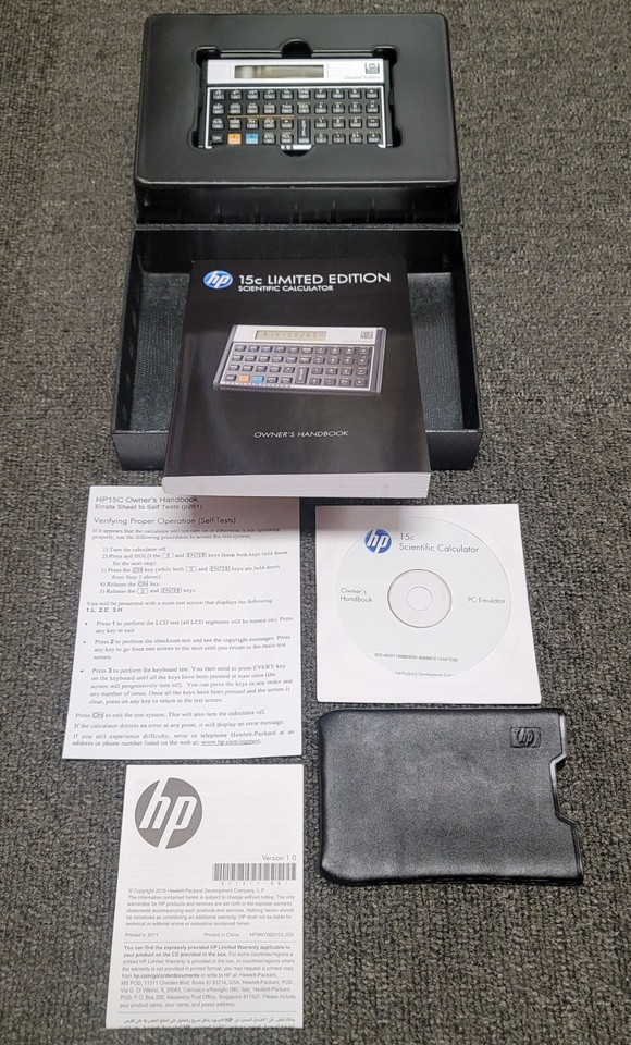 Hewlett Packard HP 15C Limited Edition Scientific Calculator - FREE ...