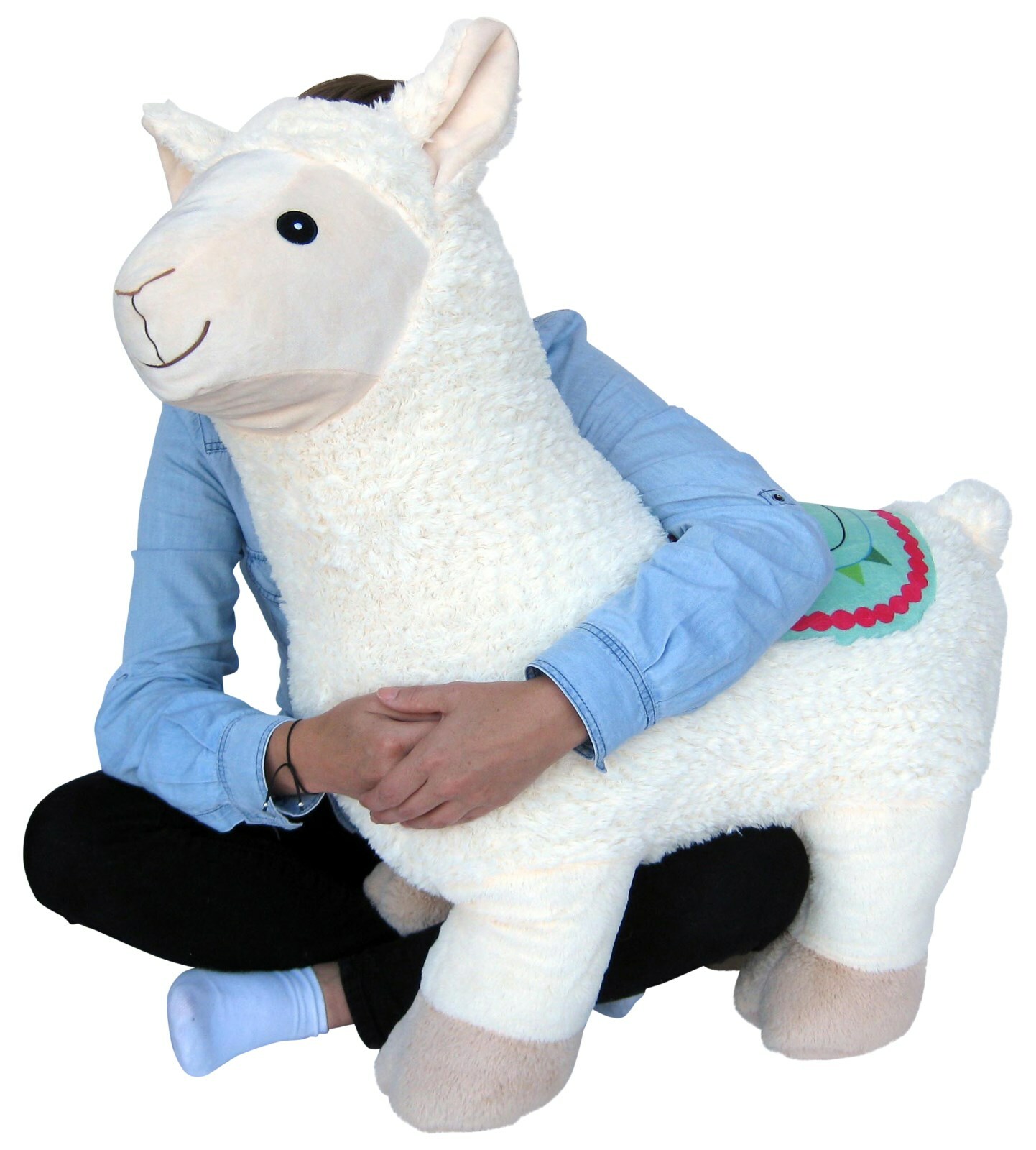 XXL PLÜSCHTIER PLÜSCH LAMA 80 cm NEU Alpaka Alpaca Kuscheltier ...