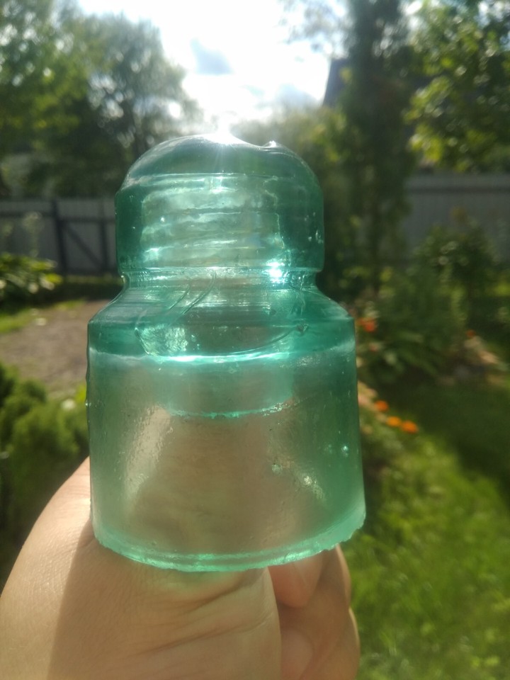 Vintage Beautiful Soviet-Russian Turquoise Glass Insulator From the ...
