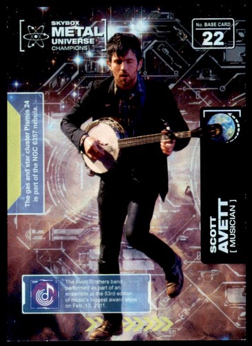 2021 Skybox Metal Universe Champions SPECTRUM Parallel #22 Scott Avett ...