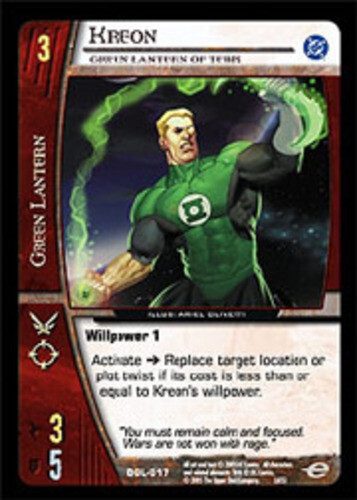 VS System: Kreon, Green Lantern of Tebis - Foil [Played] DC Green ...