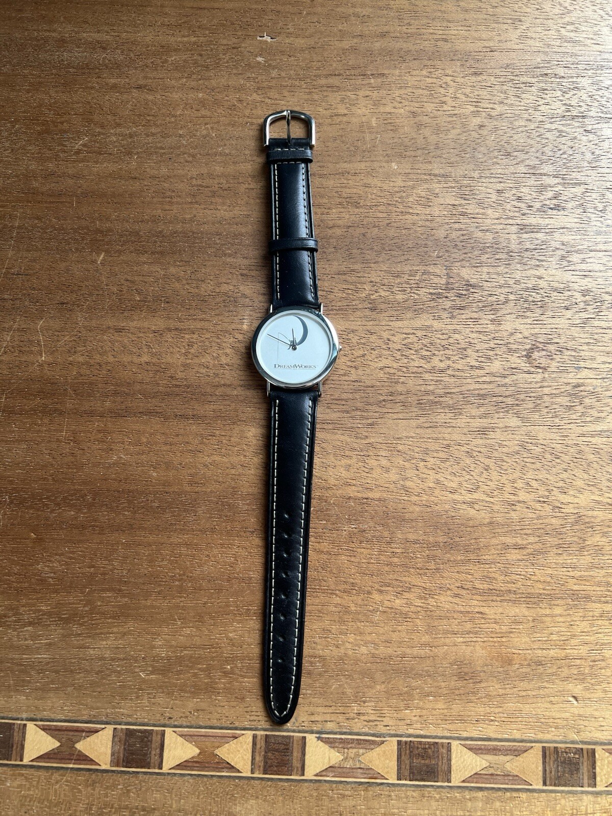 Rare Dreamworks Watch Fishing Boy in Moon Logo Black … - Gem