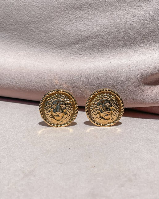 Authentic Vintage Gianni Versace Signature Lion Coin … - Gem