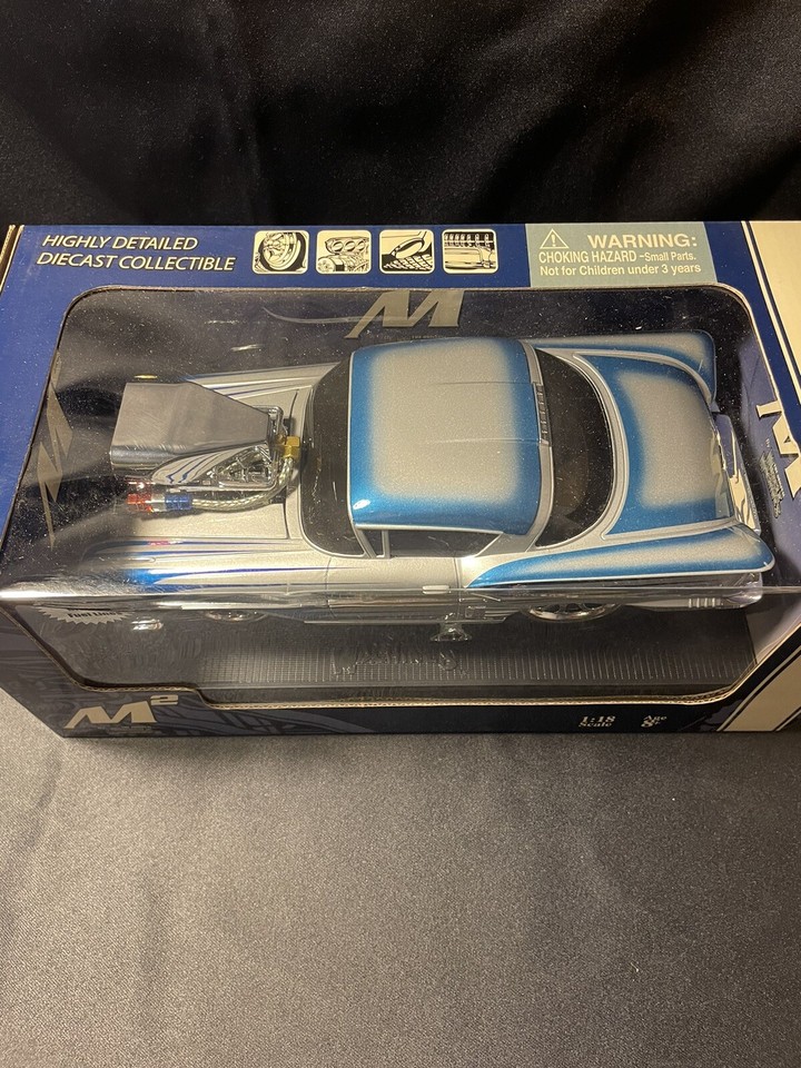 Vintage Muscle Machine Chevy Impala Silver/Blue New In Box | eBay