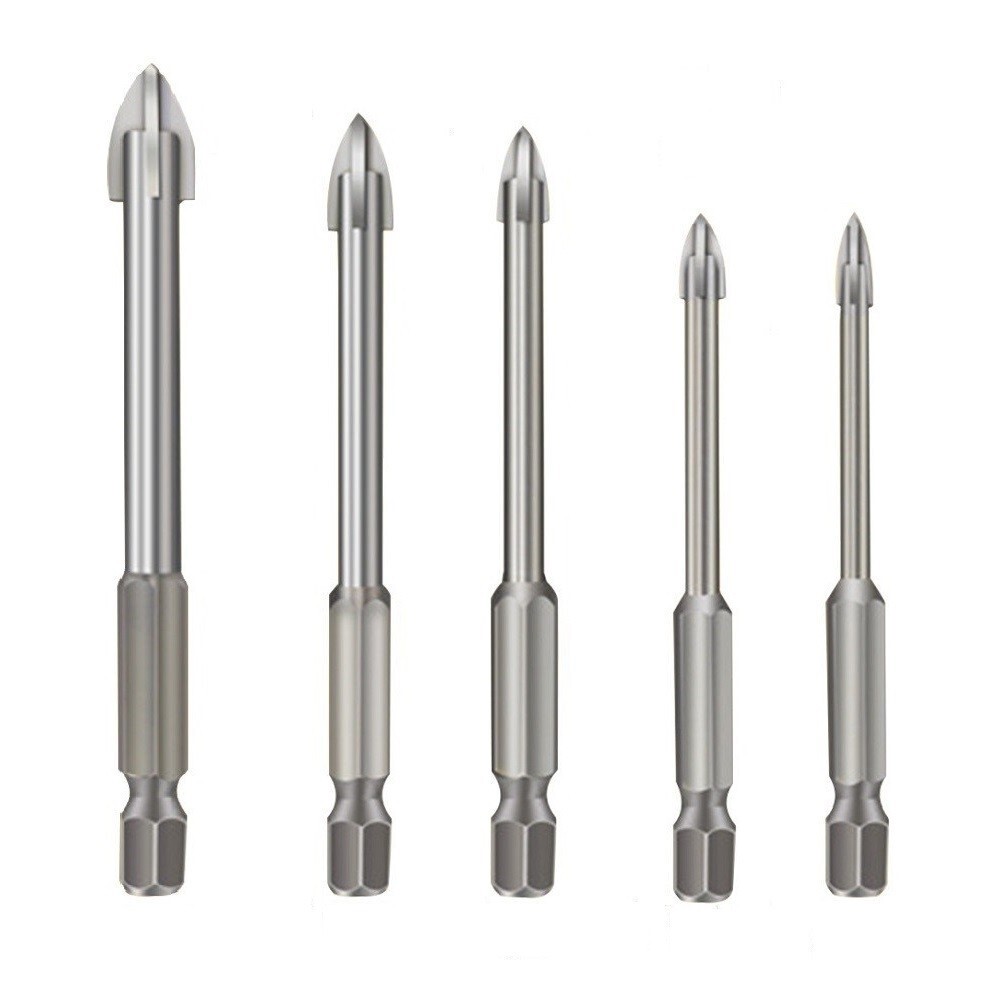 Triangle Bit Drilling Universal 8*80mm Alloy Bits Cross Part 3*70mm 4 ...