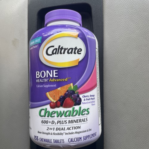 NEW Caltrate Bone Health Advanced Chewables 600 + D3 Calcium Supplement ...