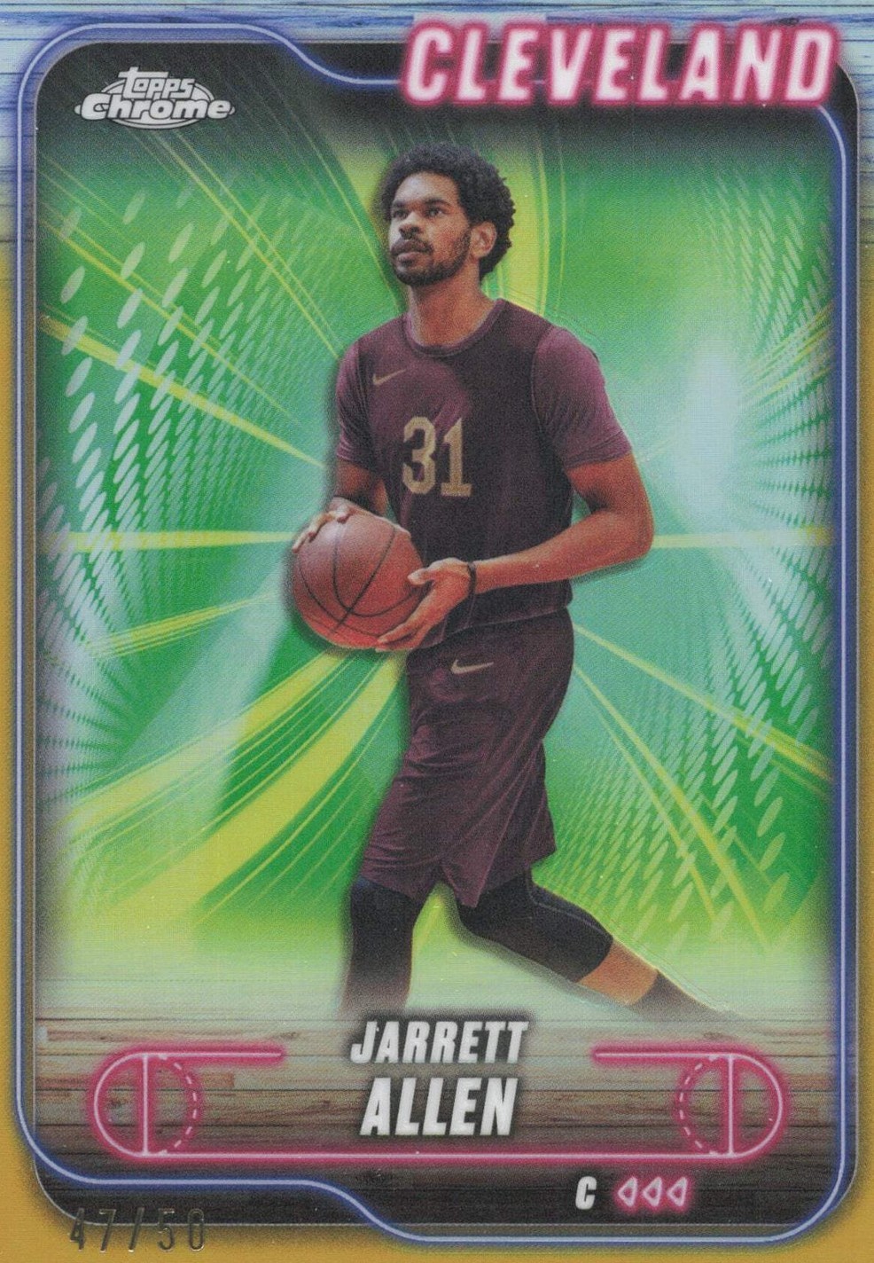 2024-25 Topps Chrome - Jarrett Allen #17 Gold Refractor /50 for sale ...