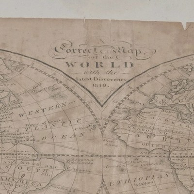A Correct Map Of The World 1810... Super Rare Find | eBay