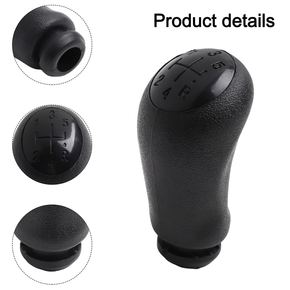 5 Speed Black Plastic Shifter Knob Designed for Renault Vehicles ...