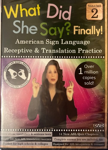 What Did She Say? American Sign Language Receptive & Translation ...