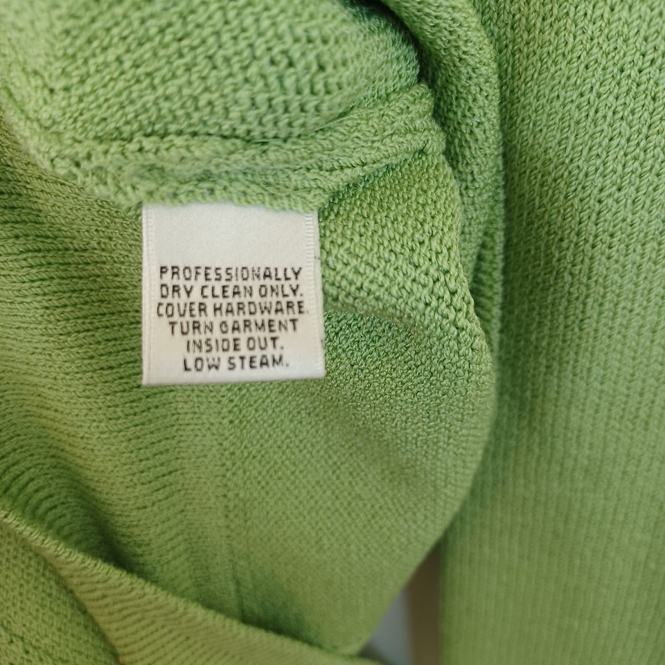 ST JOHN COLLECTION Womens Green Knit Zip Front Sweater Jacket Size 12 ...