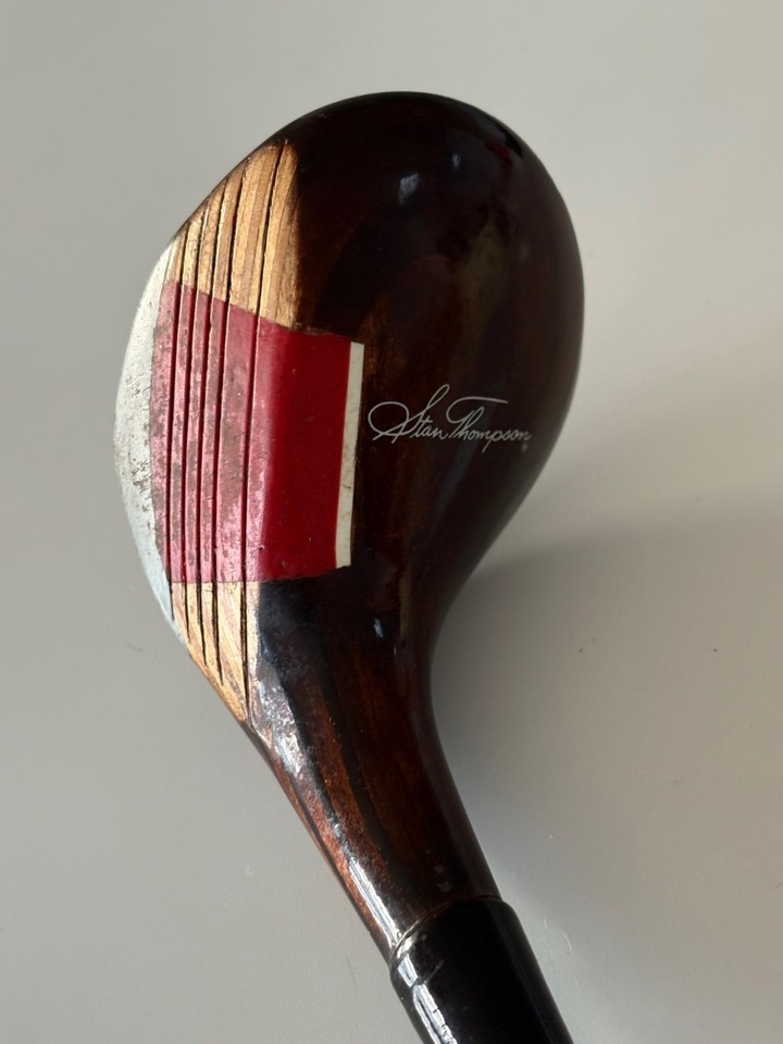 Stan Thompson Ginty Persimmon 5 Wood Golf Club #43-6-02 Original Grip ...