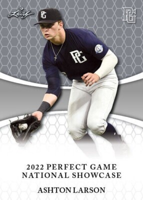 Ashton Larson 2022 Feuille Parfait Jeu " 1ère Ever Imprimé " Carte ...