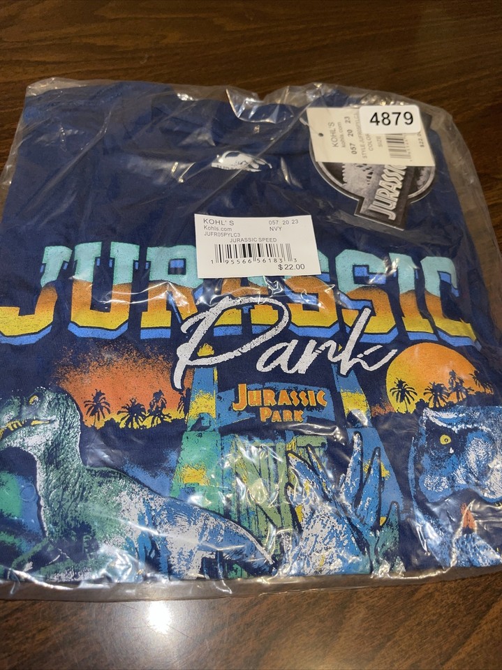 Boys Small Jurassic Park Life Finds A Way Isla Nubar Dinosaur Long ...