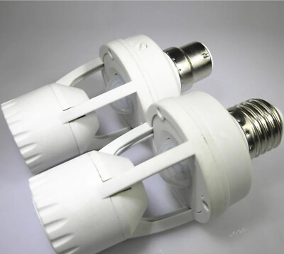 PIR 360° Motion Detector Sensor LED Light Bulb Socket Switch Infrared ...