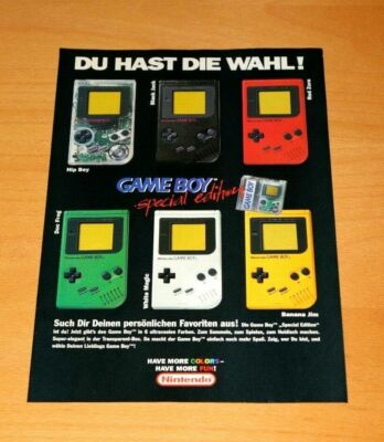 Nintendo Game Boy Special Edition Hip Boy Red Zora Black Jack ect Rare ...