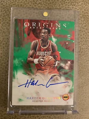 2019-20 HAKEEM OLAJUWON AUTO ORIGINS BASKETBALL SP 1/5! AUTOGRAPH ON ...