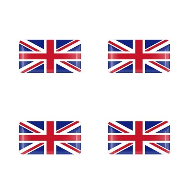 Union Jack 3D Gel Sticker British Flag Car Bike Motorbike Decal 18x11mm ...