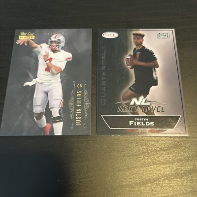 JUSTIN FIELDS RC 2021 Wild Card Matte #MBC-2 & Sage Premier NEXT #149 Cards (d9) | eBay