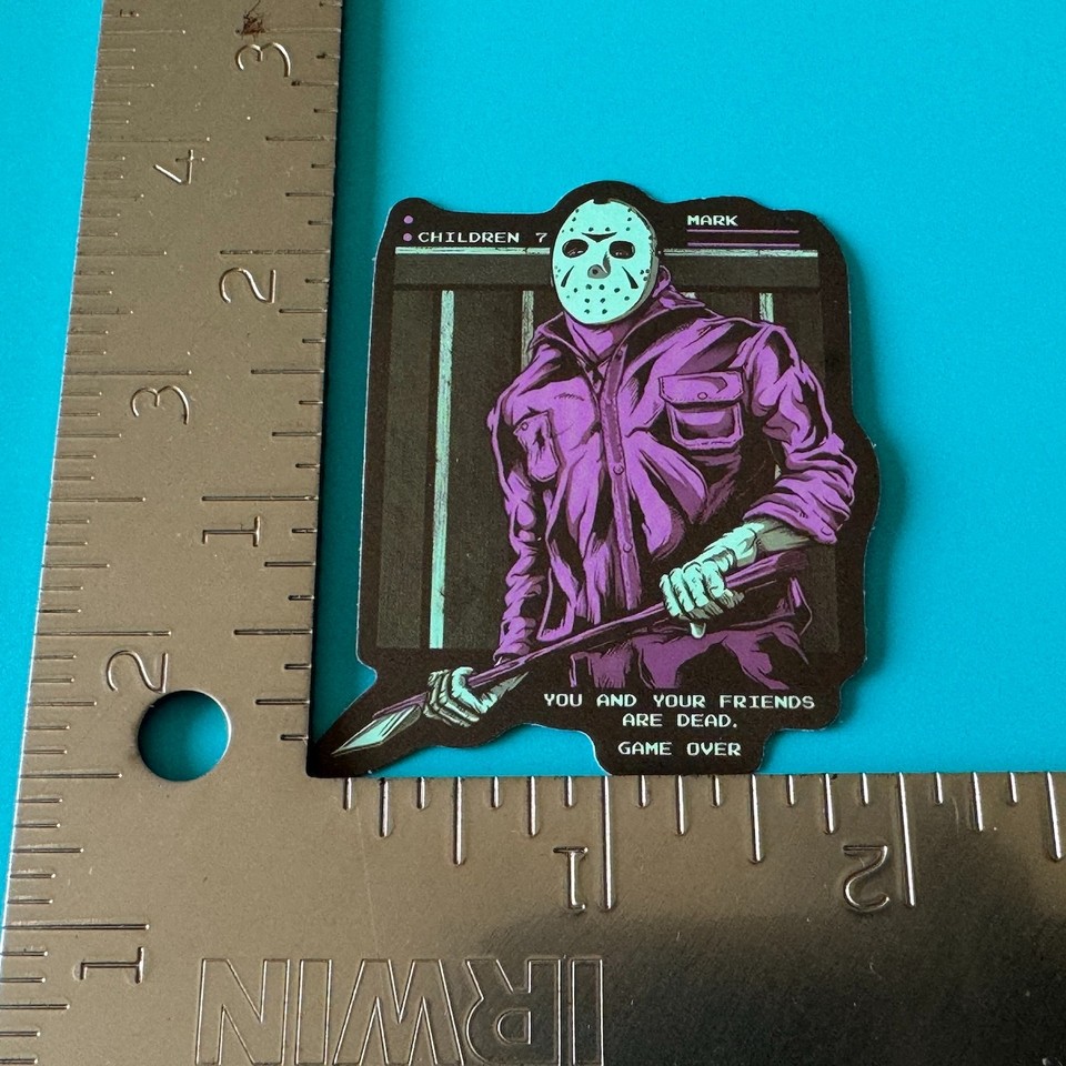 Nintendo NES Friday the 13th (Jason Voorhees) Horror Sticker, Matte ...