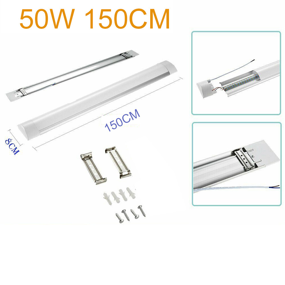 LED Strip Light 1FT 2FT 3FT 4FT 5FT Batten Tube Light Ceiling Garage ...