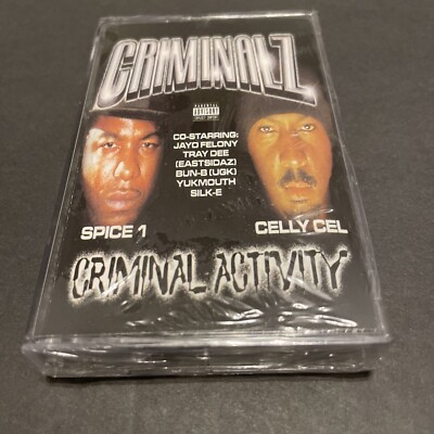 SEALED Criminal Activity Criminalz Cassette 2001 Realside SPICE 1 Celly ...