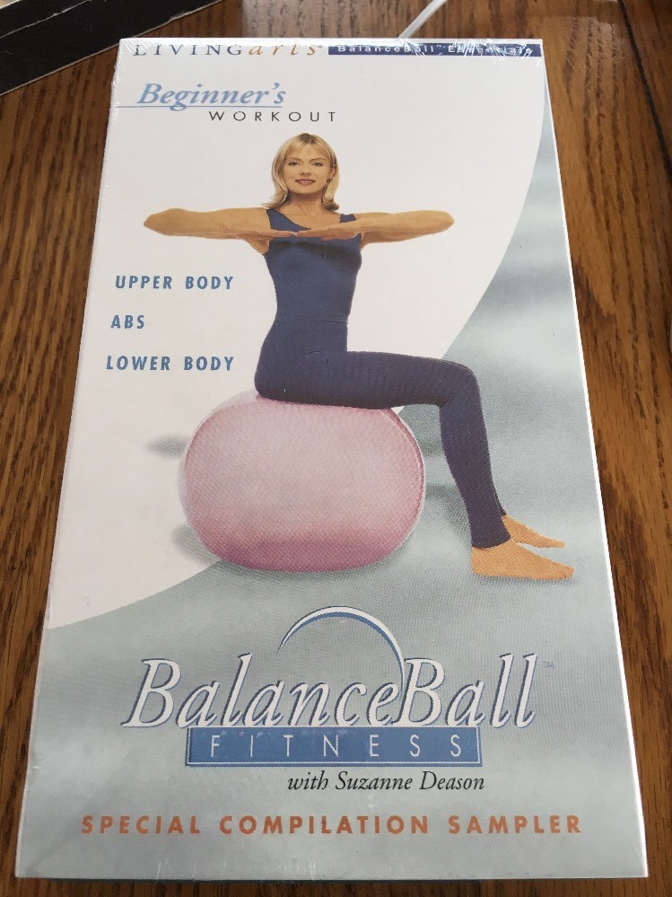 Gaiam BALANCE BALL VHS Beginner Workout New Sealed fitness w/ Suzanne ...