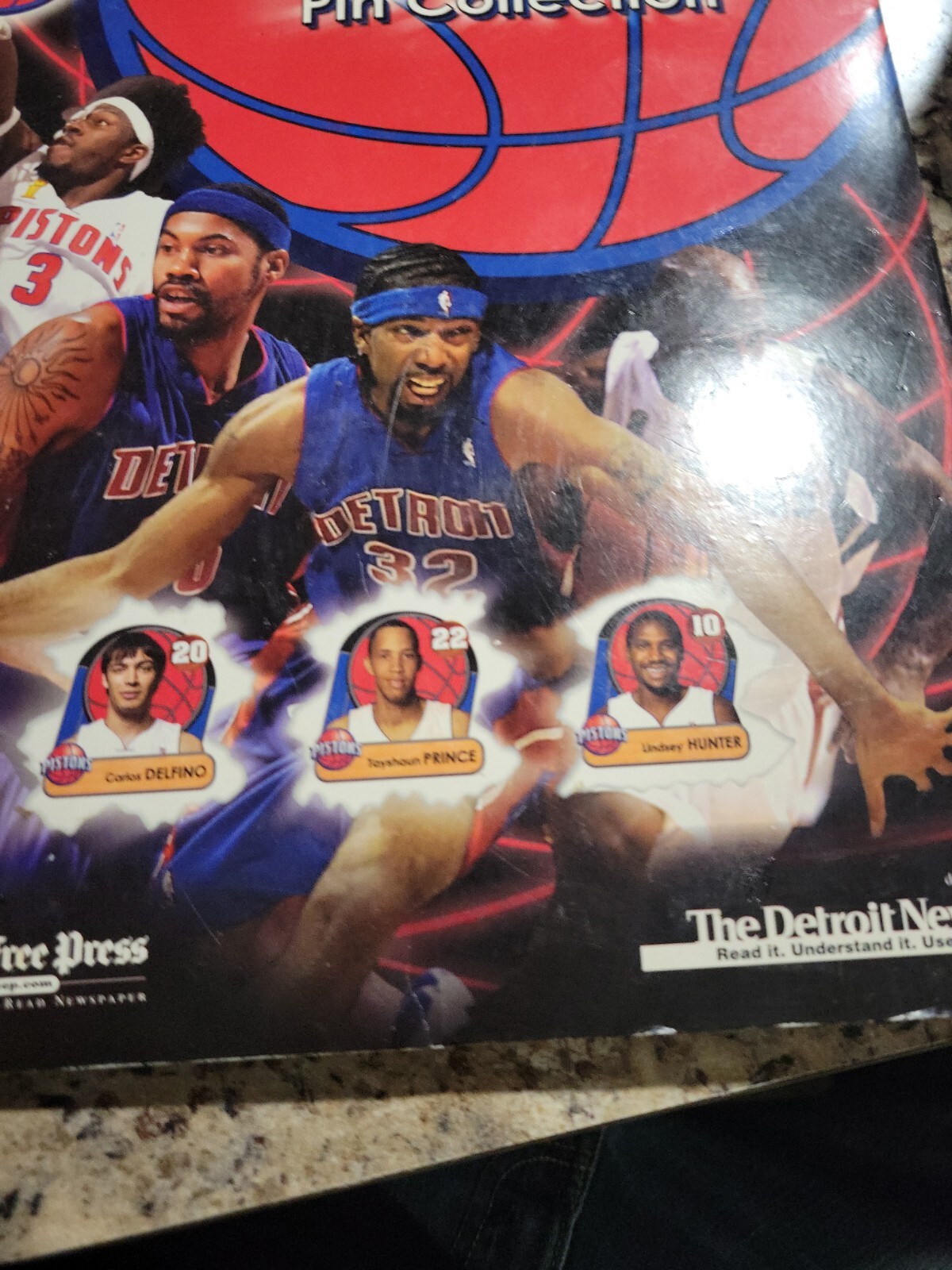 2005 DETROIT PISTONS PIN COLLECTION COMPLETE FULL SET PINS BILLUPS ...