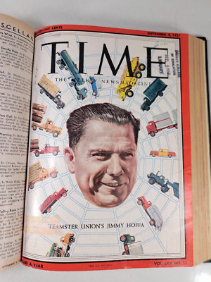 1957 (July-Sept) Time Magazine Bound Volume, Vol 70 Part 1 Hoffa Warren ...