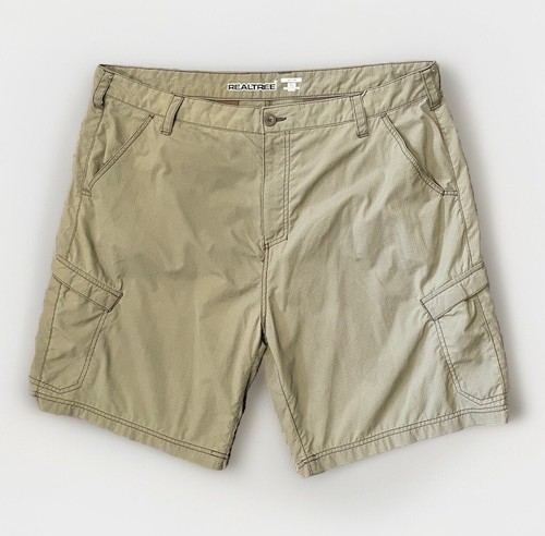 Realtree Cargo Hiking Shorts Mens Size 42 Tan Ripstop Nylon Fishing ...