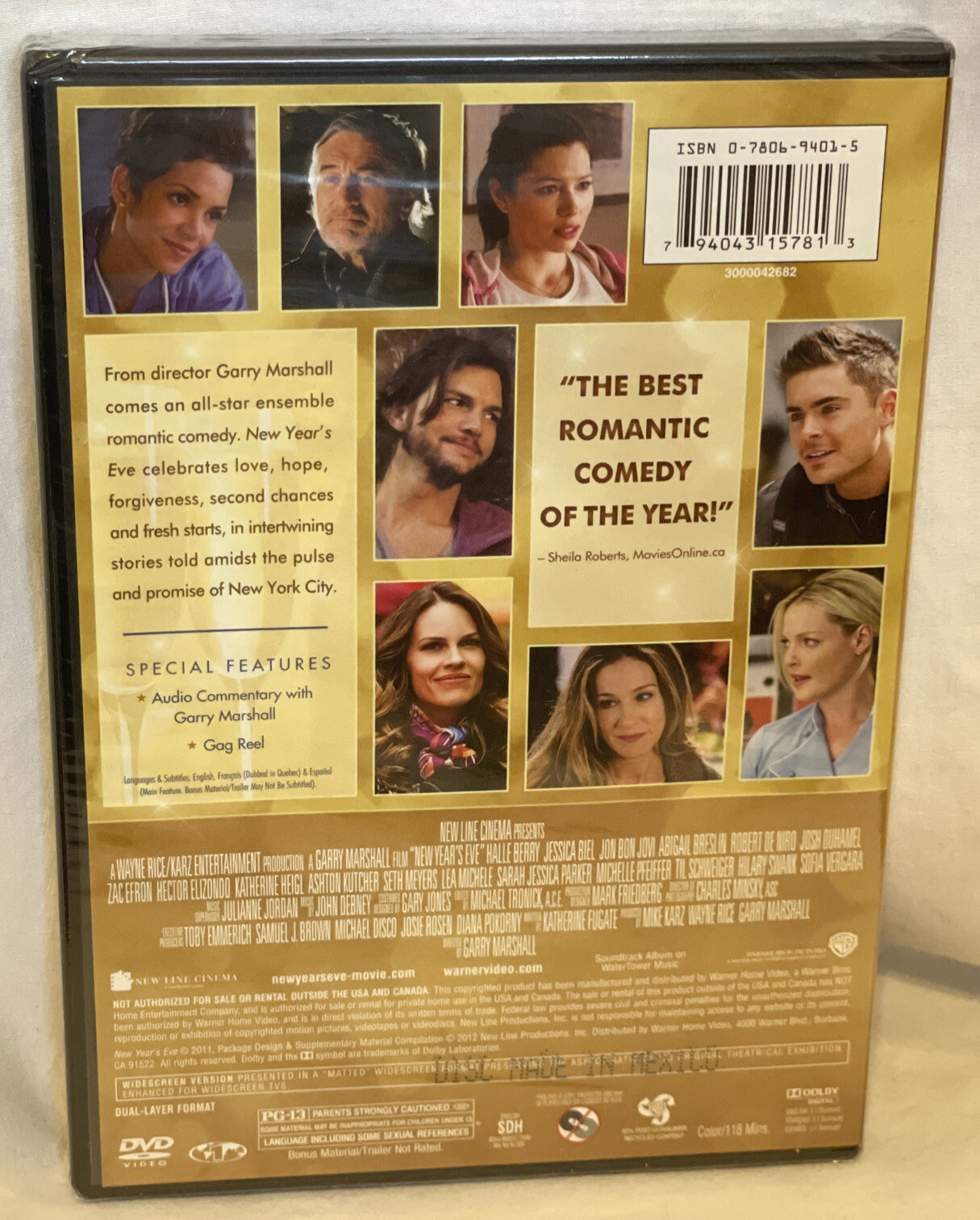 New Year's Eve (DVD, 2011) Widescreen NEW SEALED Halle Berry, Jessica ...